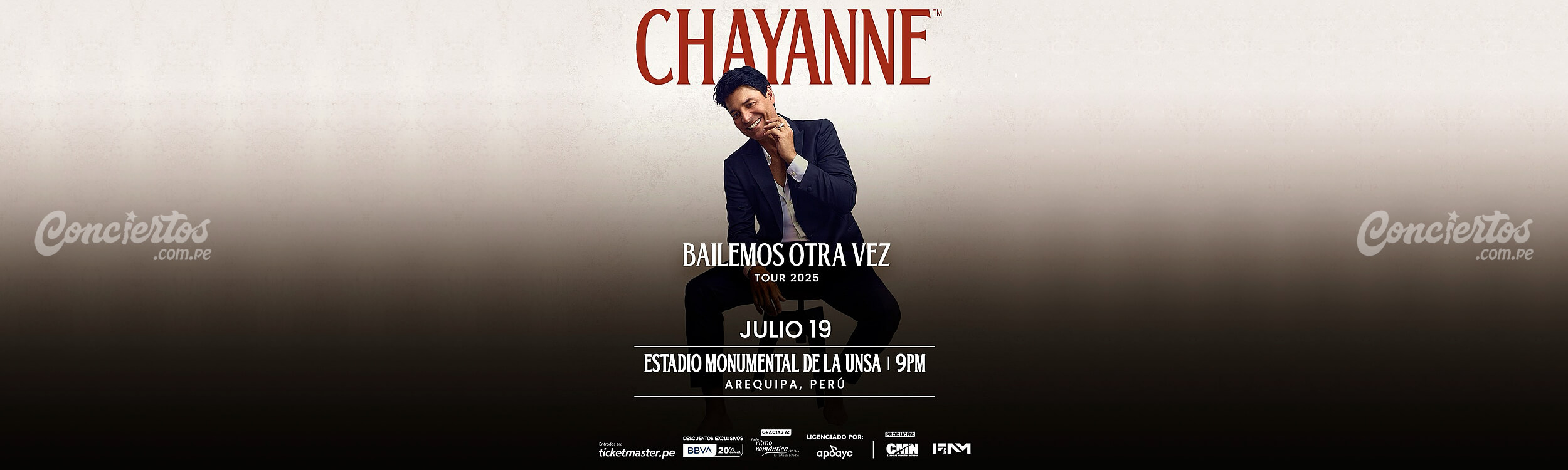 Chayanne Tour 2025 en Estadio Monumental de la UNSA (Arequipa) el 19 de ...