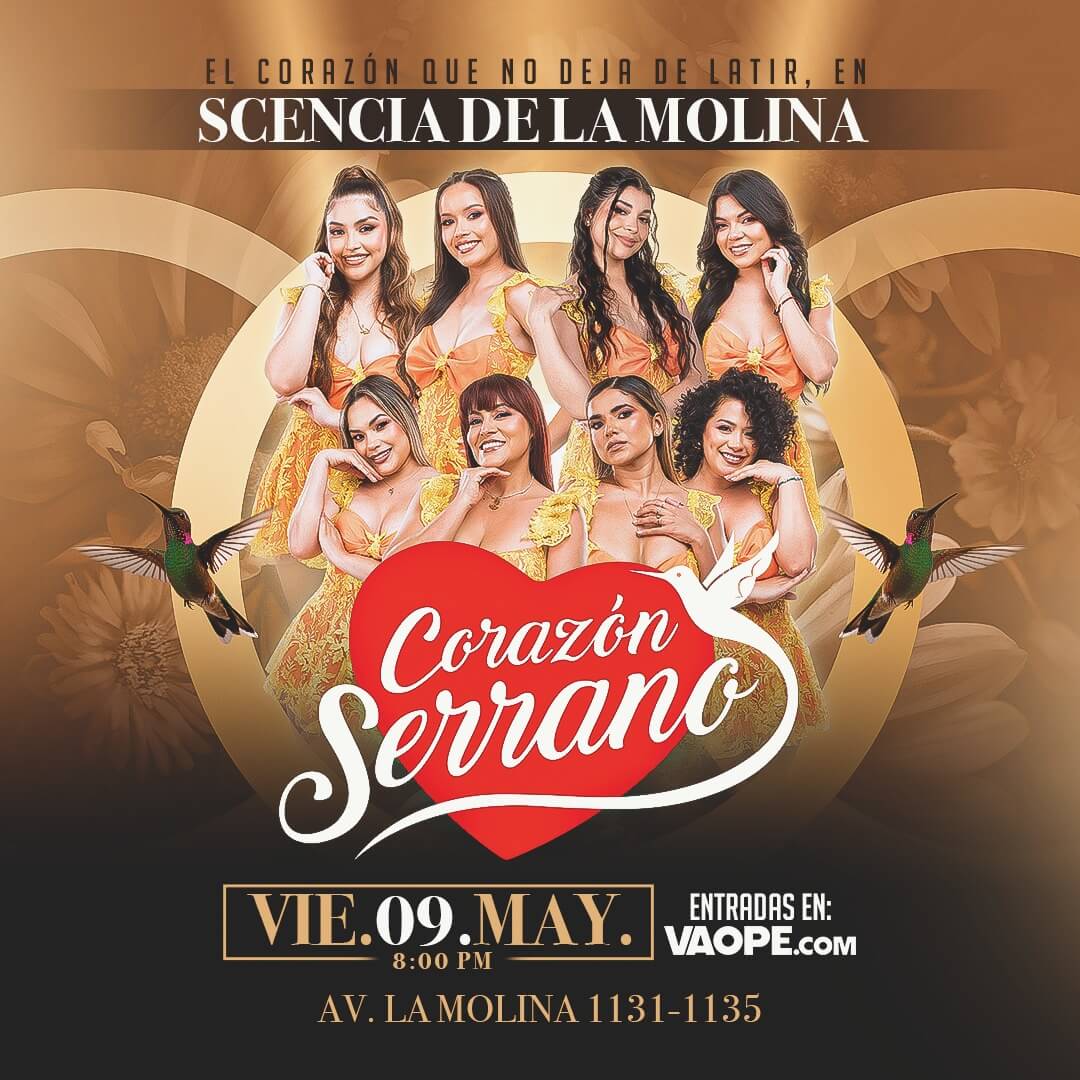 Corazón Serrano en CC. Scencia de La Molina (Lima) el 9 de Mayo ...