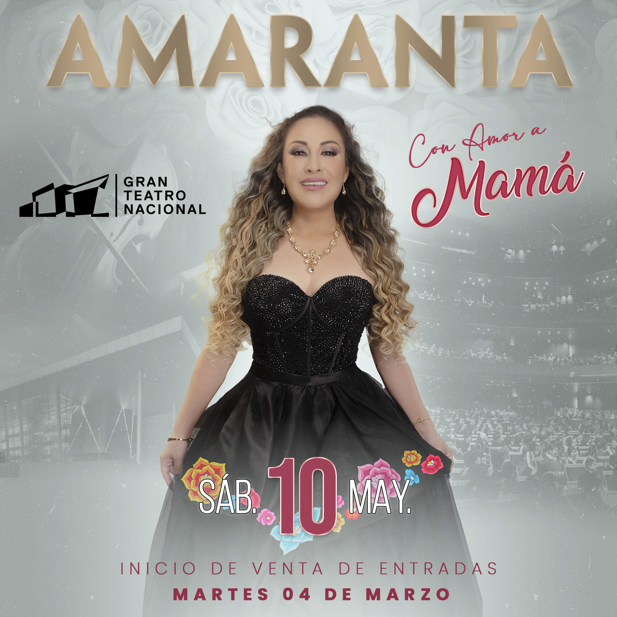 Amaranta en Gran Teatro Nacional de San Borja (Lima) el 10 de Mayo - Conciertos Perú