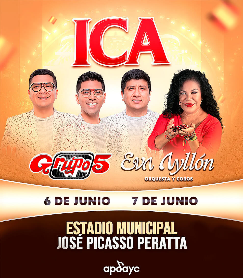 Eva Ayllón en Estadio José Picasso Peralta (Ica) el 6 y 7 de Junio ...